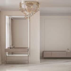 Длинная тумба под ТВ Amadeo в современном стиле купить в магазине BADIKO