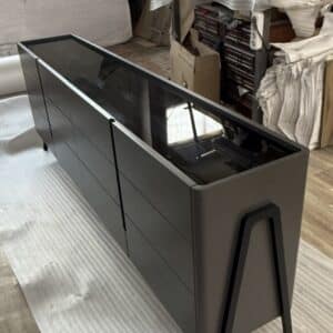 Длинная тумба под ТВ Amadeo в современном стиле купить в магазине BADIKO