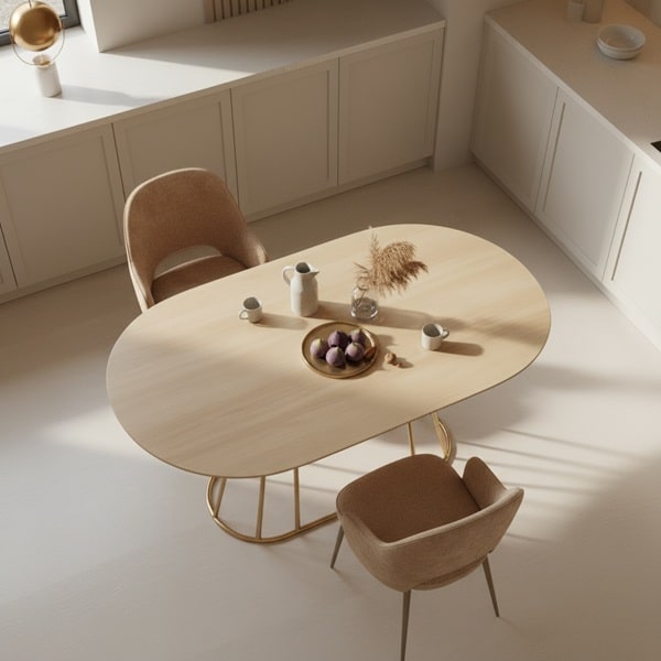 Обеденный стол Wood овальный купить в магазине BADIKO